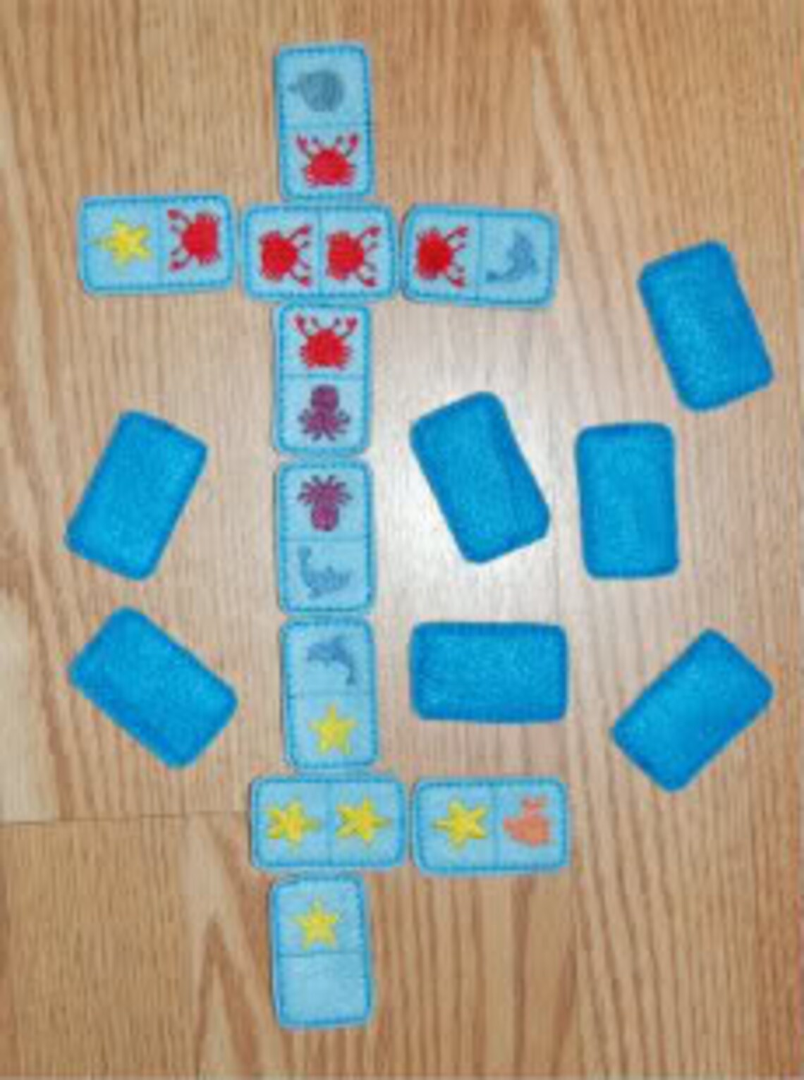 Digital Download Felt Under the Sea Dominoes Embroidery - Etsy