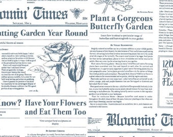 Newspaper flowers | Etsy