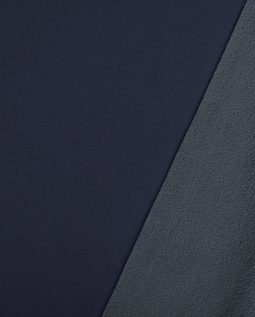 Navy Matte Softshell Fabric With Fleece Backing, Water Resistant, Coat ...