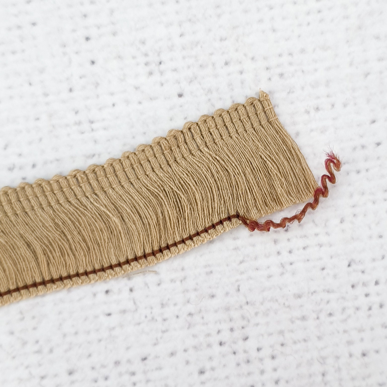 DARK BEIGE fringe trim 2.5cm / 1'' wide viscose silky | Etsy