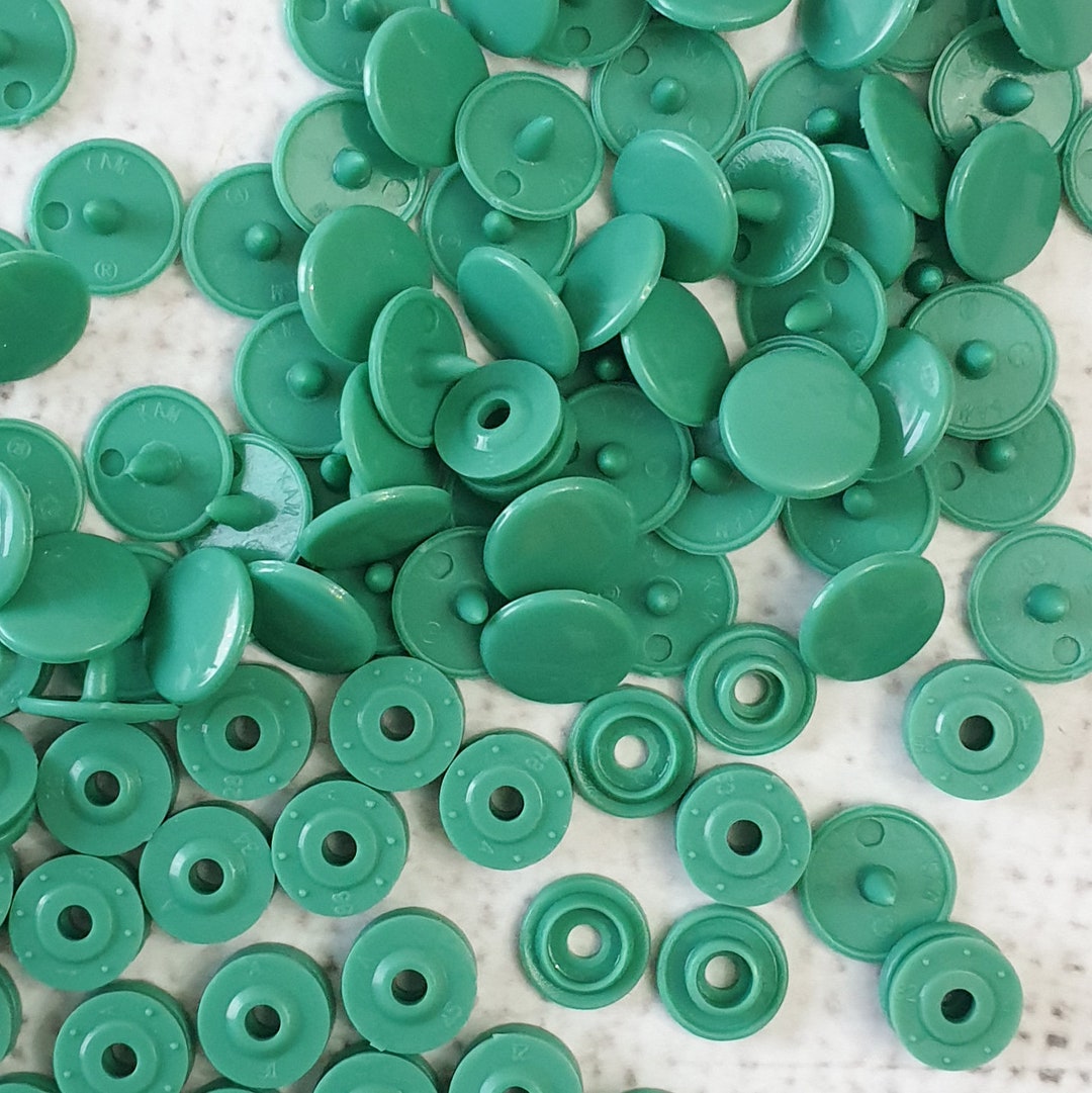 GENUINE KAM Snap Emerald Green Gloss KAM Snaps Size 16 / T3 / 10.7mm ...