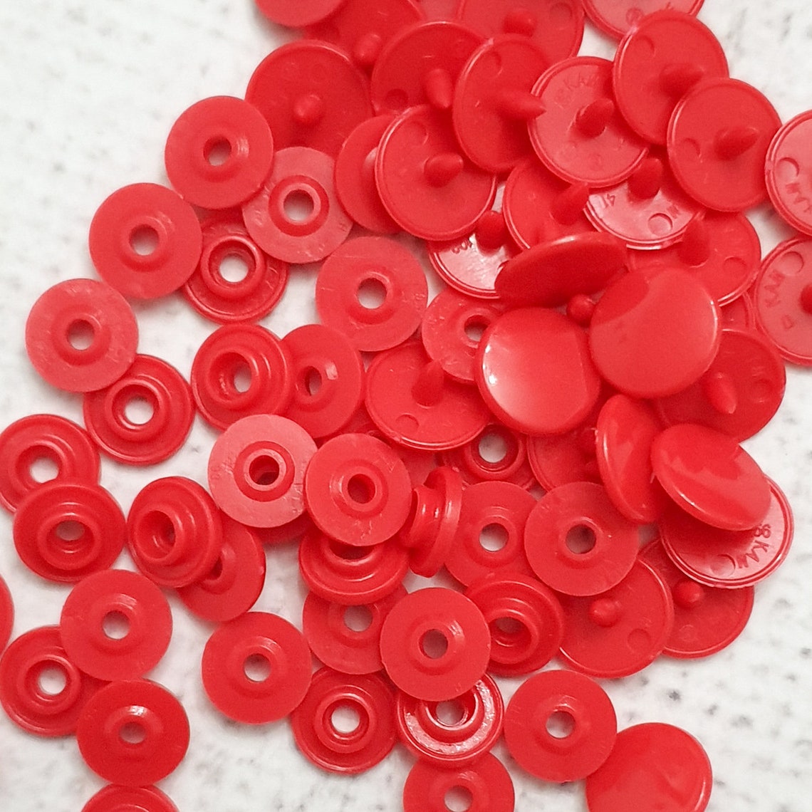 GENUINE KAM Snap Dark Red Gloss KAM Snaps - Size 16 / T3 / 10.7mm ...