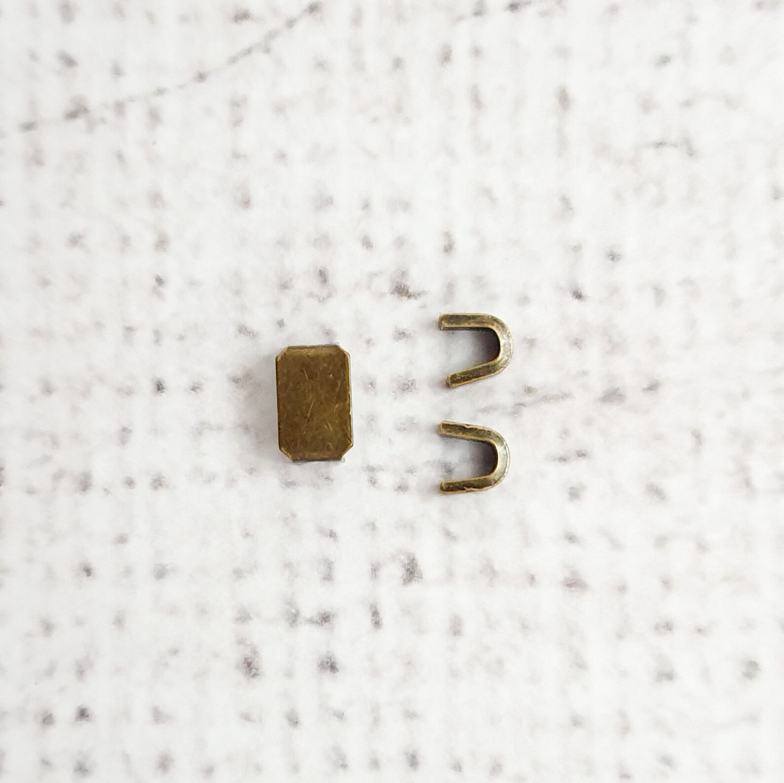 ANTIQUE BRASS Metal Zipper Stopper for 5 zipper tape zip | Etsy