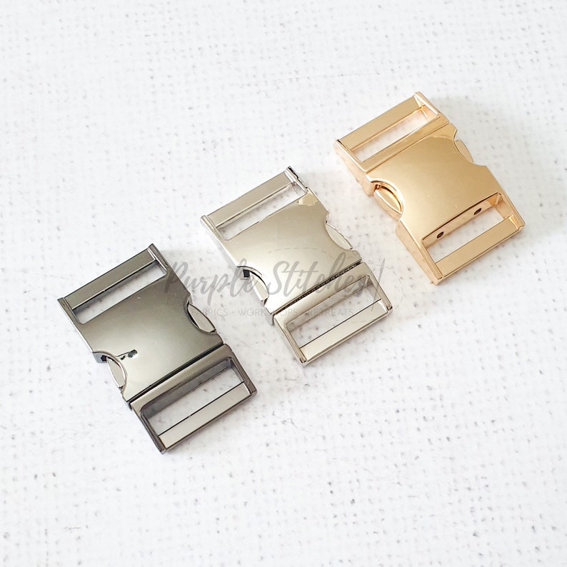 1" / 25mm Metal Side Release Buckle, Thick and Heavy Metal Buckle ...