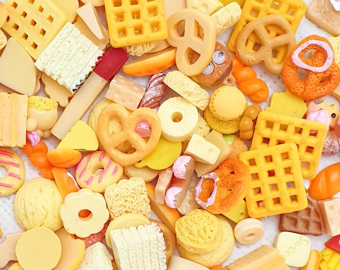 Cat Dog Cookes Resin Cartoon Simulation Fake Food for DIY Jewelry ...