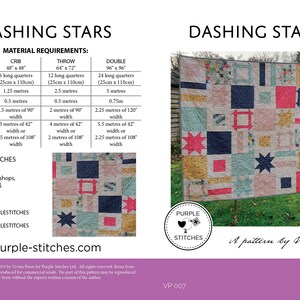 Dashing Star Quilt Pattern - Digital Pdf Pattern - INSTANT DOWNLOAD Pdf ...