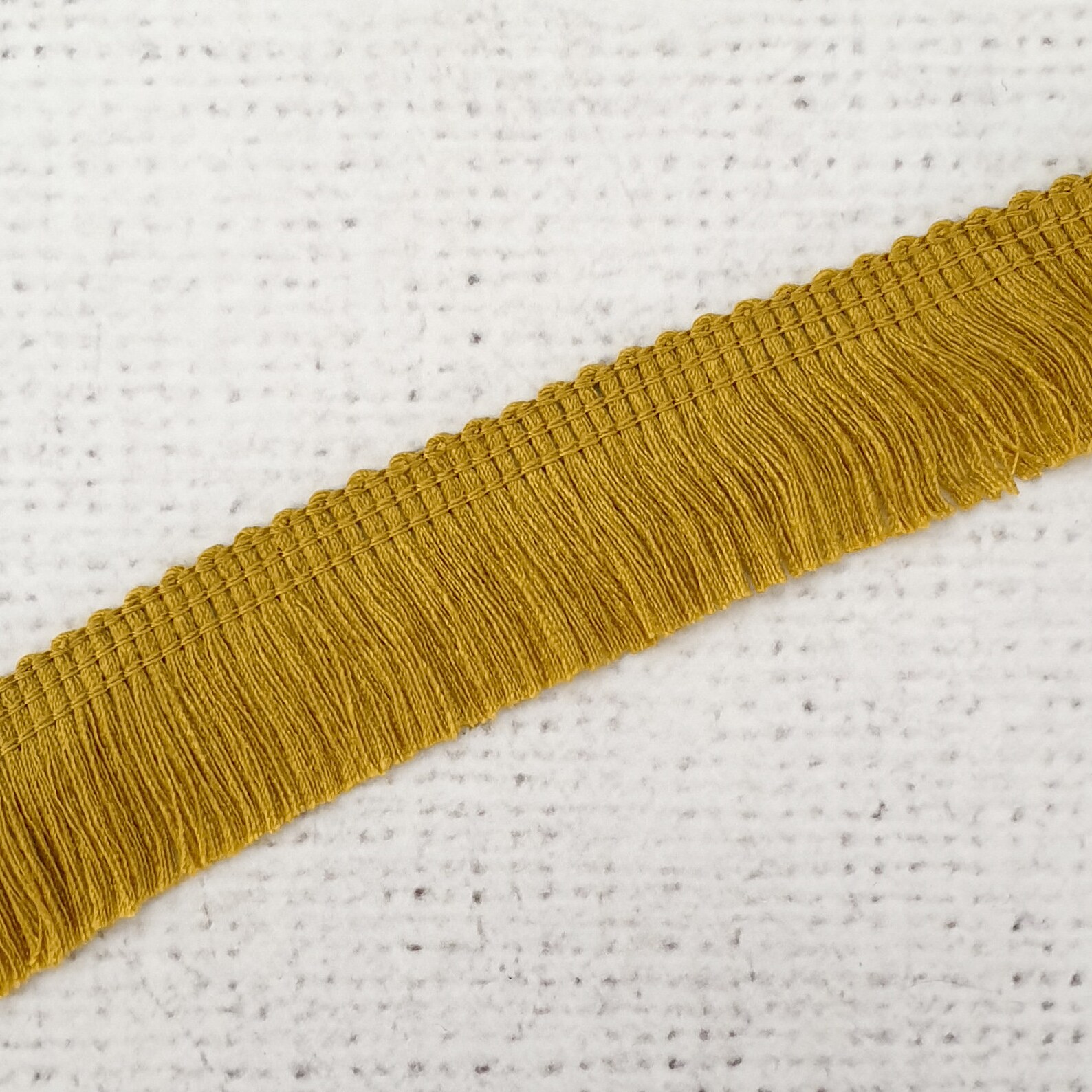 OLD GOLD fringe trim 2.5cm / 1'' wide viscose silky | Etsy