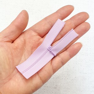 Tiny 7cm / 2-3/4" Size 0 Closed End Zipper, Multi Colour Zip for Doll ...
