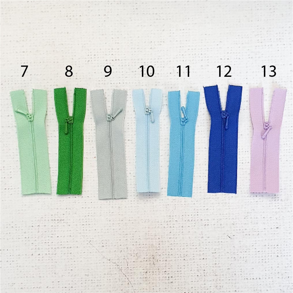 Tiny 7cm / 2-3/4 Size 0 Closed End Zipper Multi Colour | Etsy UK