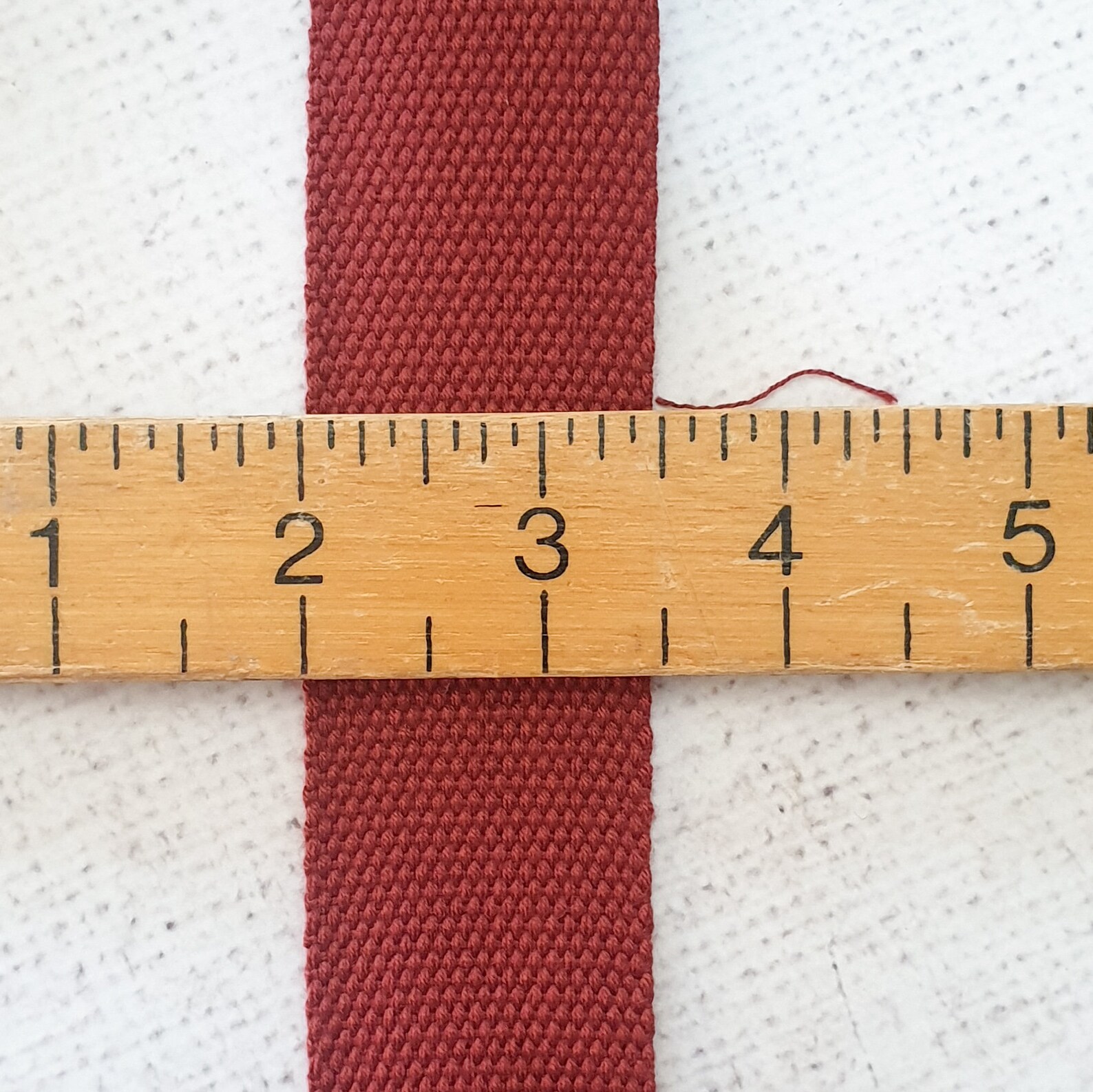 1.5 Inches / 38mm BRICK RED Bag Webbing 2mm Thick Cotton Blend - Etsy UK