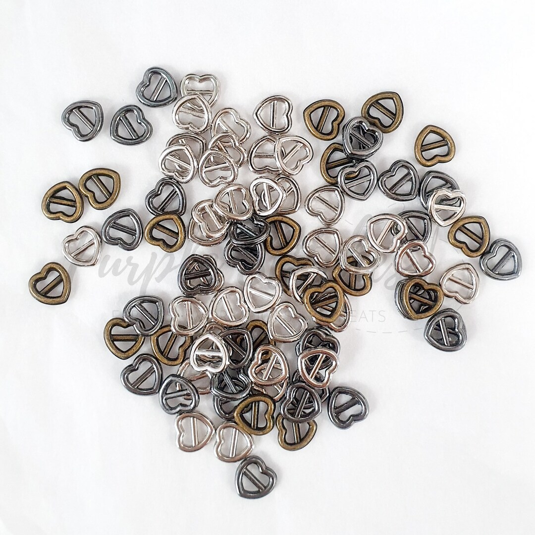 5mm Heart Mini Buckles Slider Doll Buckle 5mm Sewing Craft Doll Clothes ...