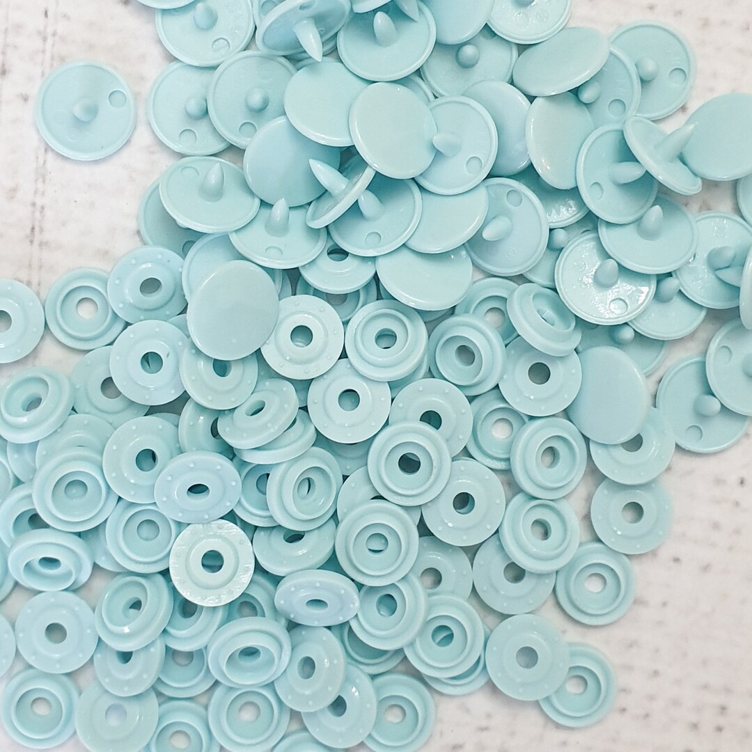 GENUINE KAM Snap Aqua Blue Gloss KAM Snaps - Size 16 / T3 / 10.7mm ...