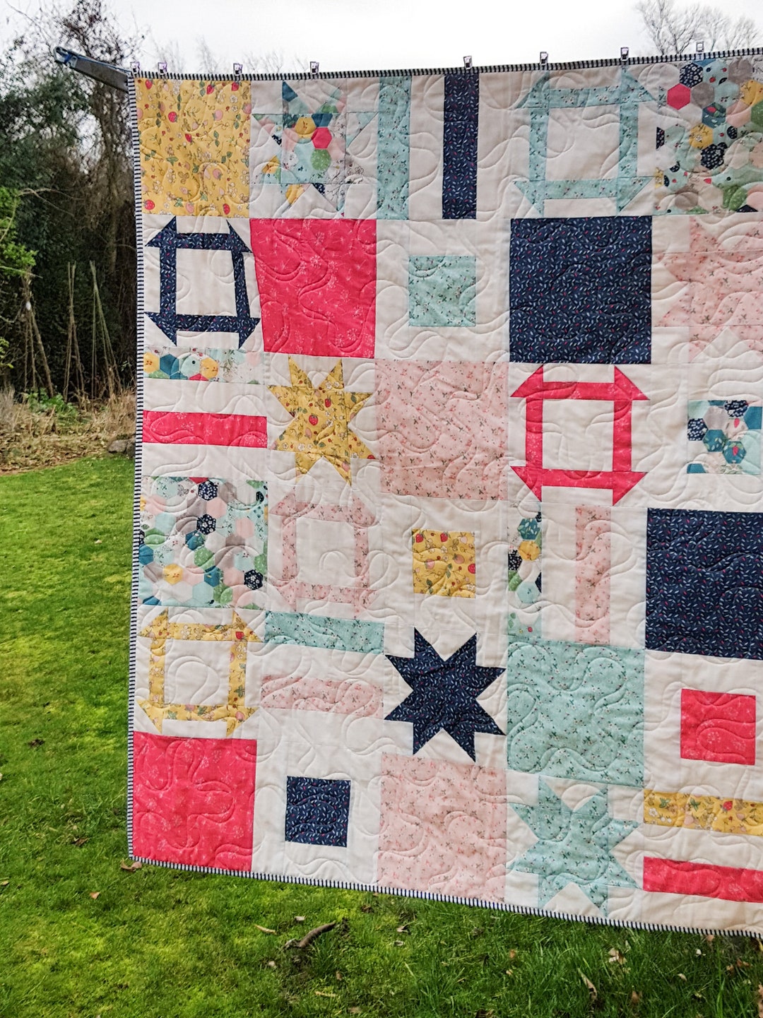 Dashing Star Quilt Pattern - Digital Pdf Pattern - INSTANT DOWNLOAD Pdf ...