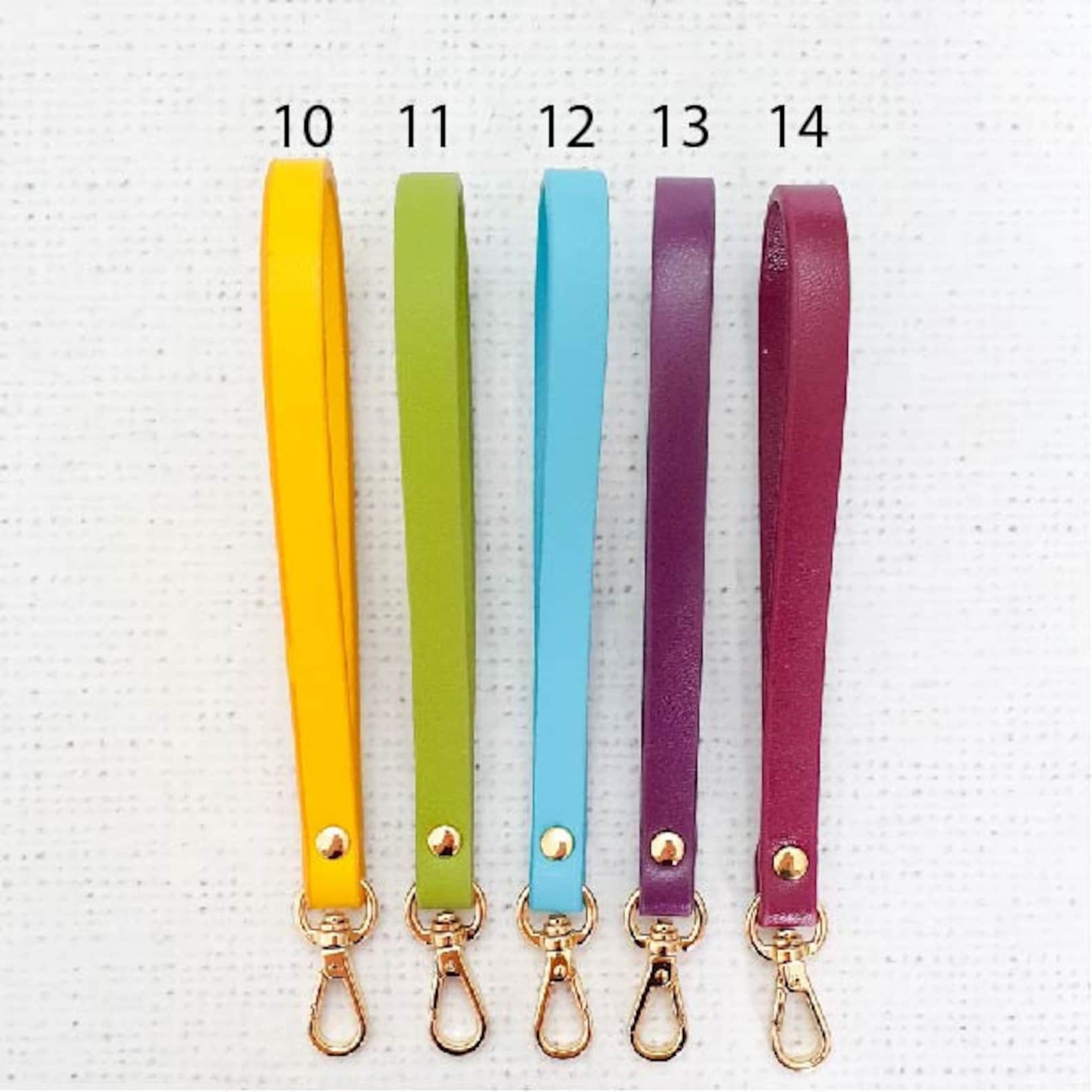 ONE Genuine Leather Wristlet Strap With GOLD Colour Hardware, Leather ...