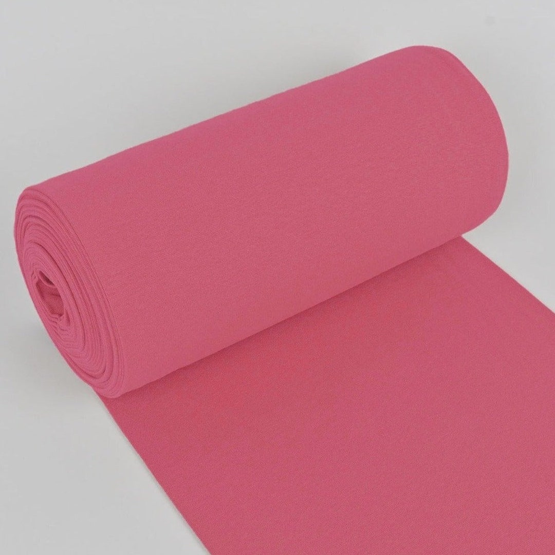 Fuchsia Pink Tubular Rib Knit Ribbing Fabric Knit Ribbing Okeo-tex ...