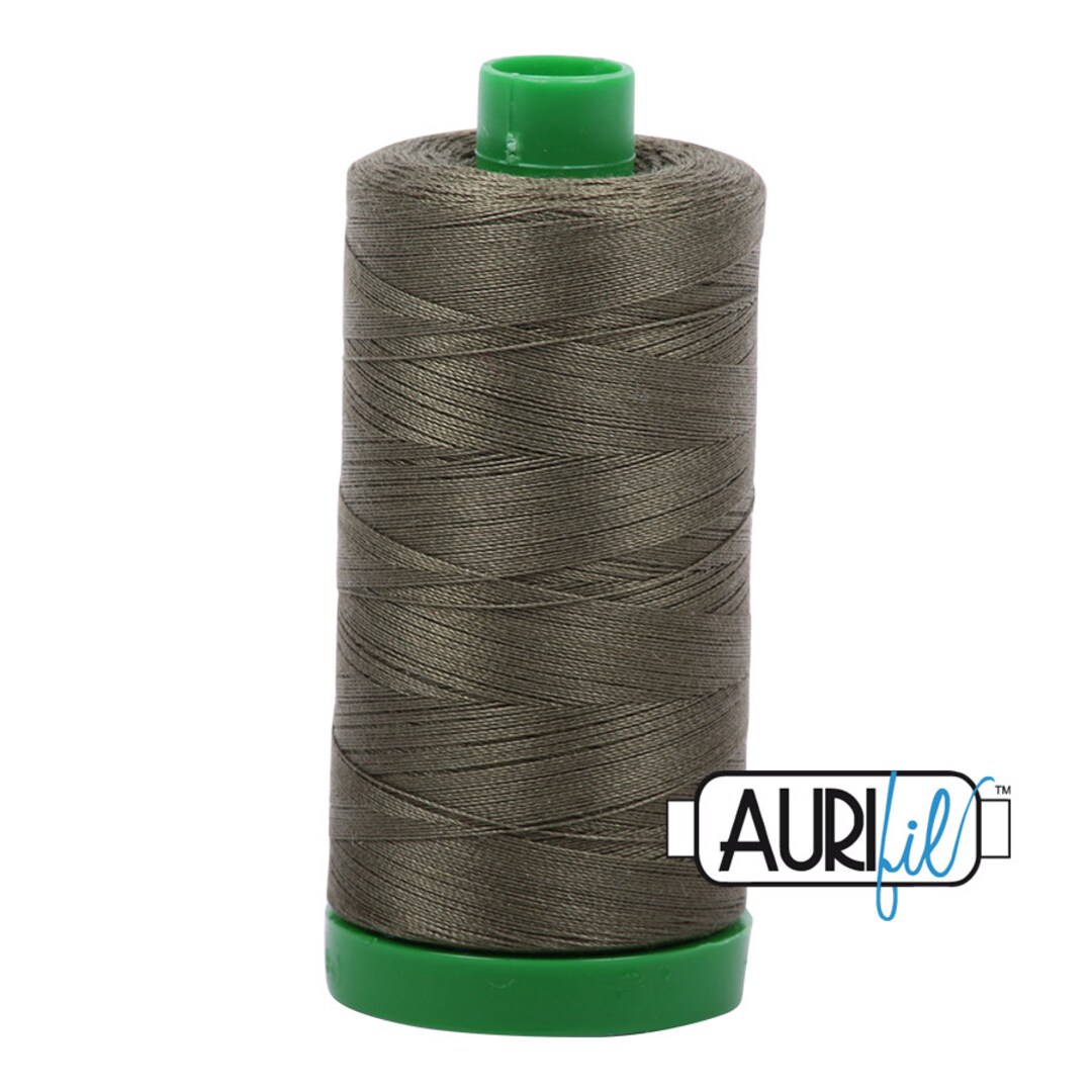 Aurifil Thread 2905 Army Green 40wt 100% Cotton Quilting Dressmaking ...