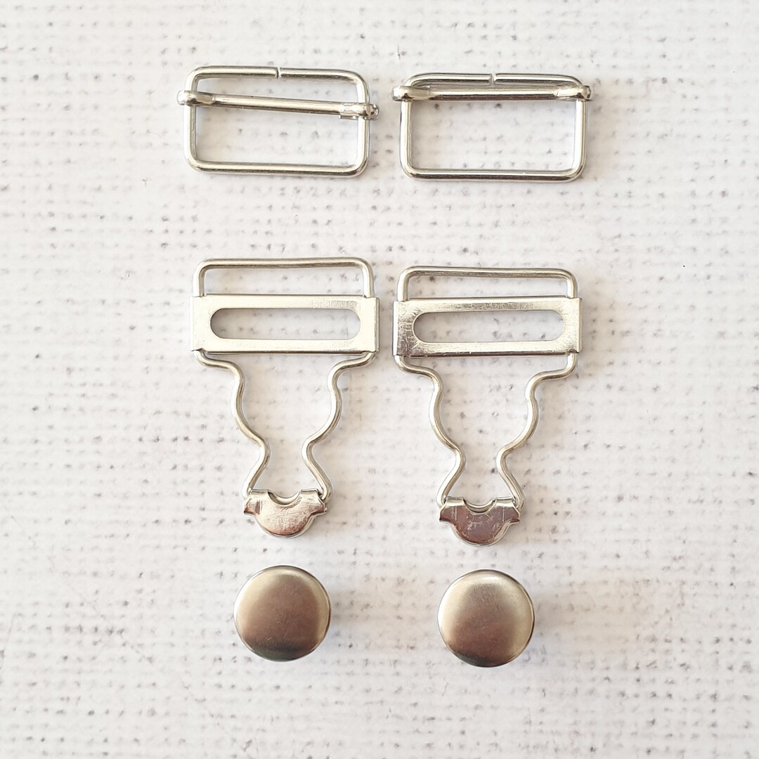 25mm / 1" Metal Dungaree Buckles, Clips, Fasteners With Slider in ...