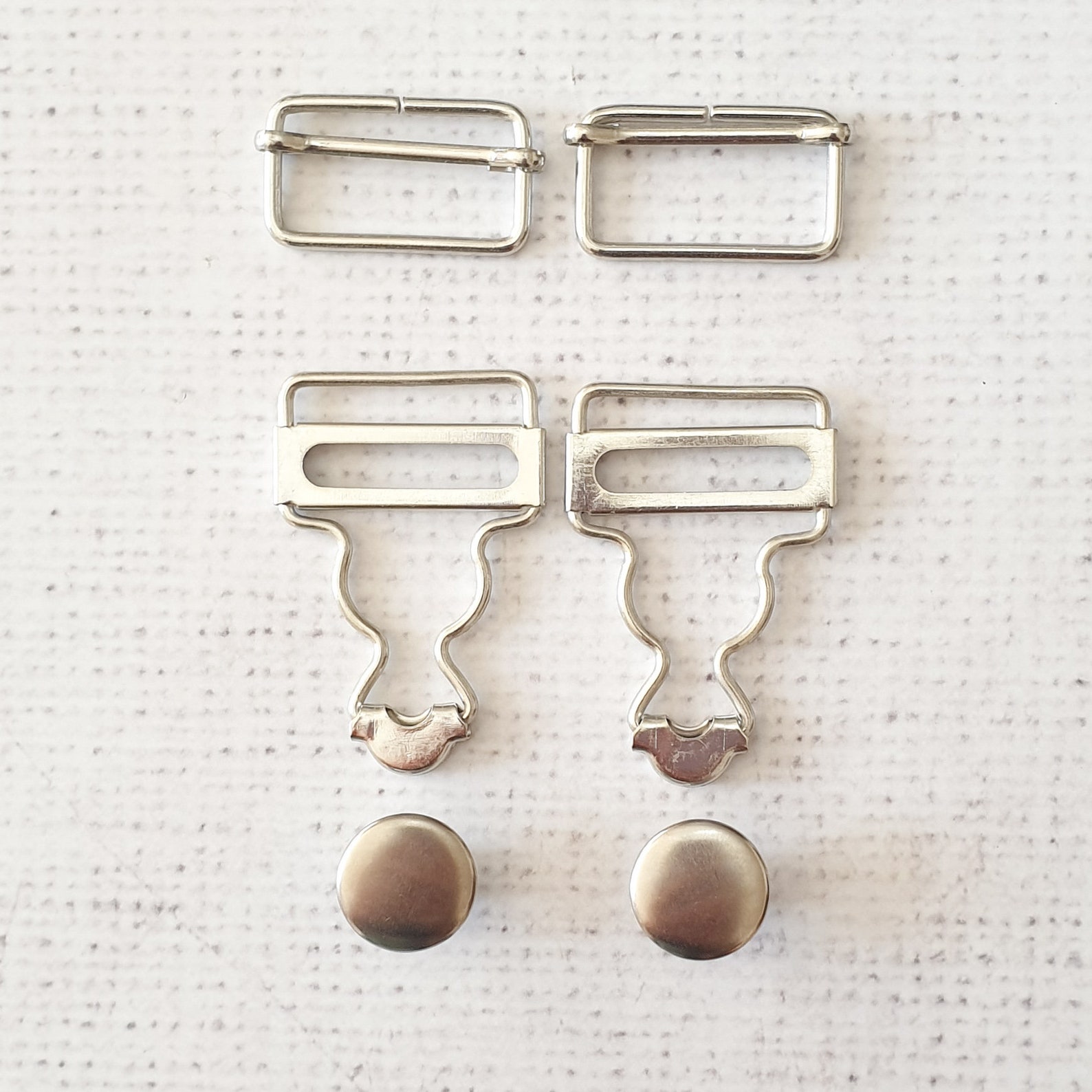 25mm / 1" Metal Dungaree Buckles, Clips, Fasteners With Slider in ...