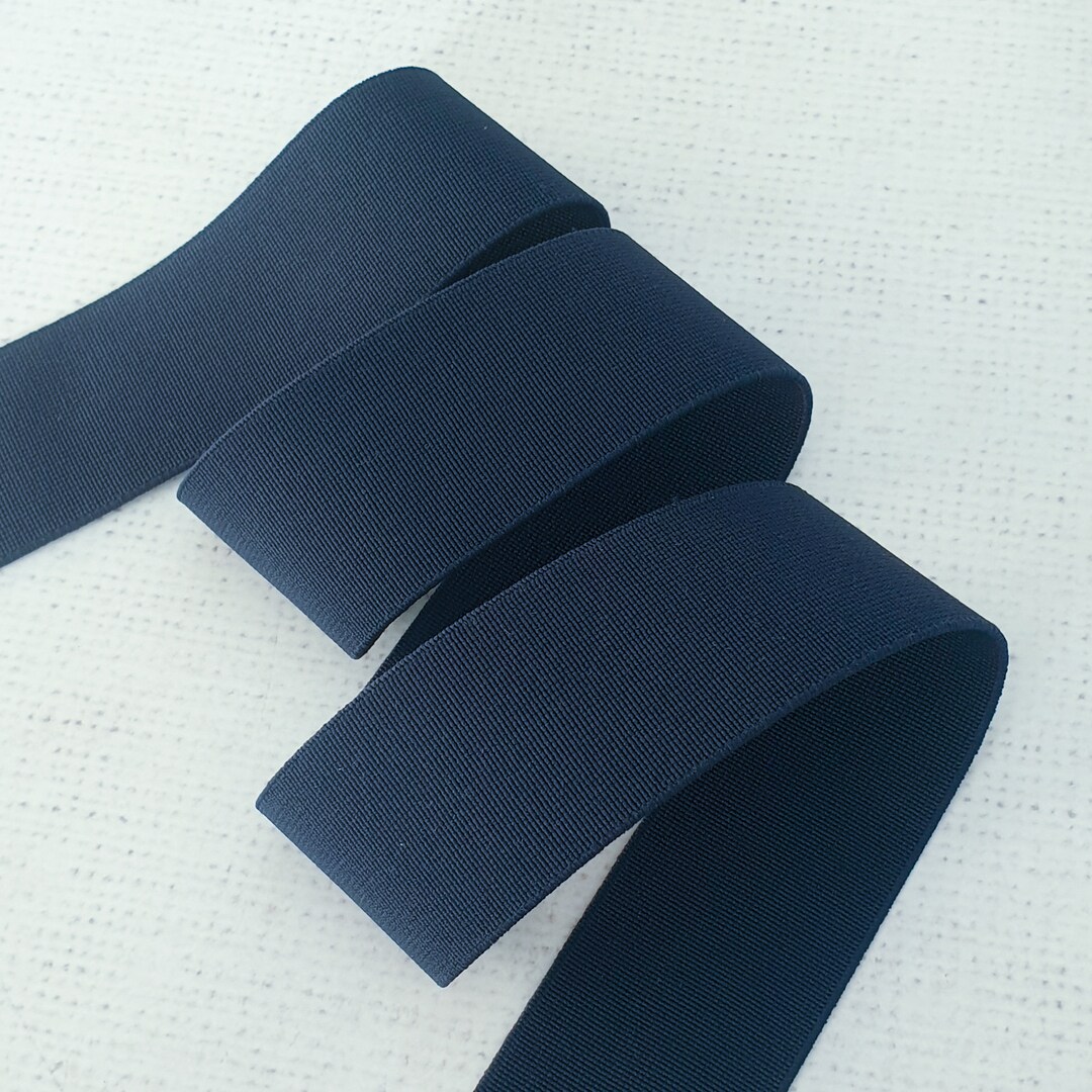 1.5 Inches / 38mm NAVY BLUE Elastic Band Waist Band Elastics , Soft ...