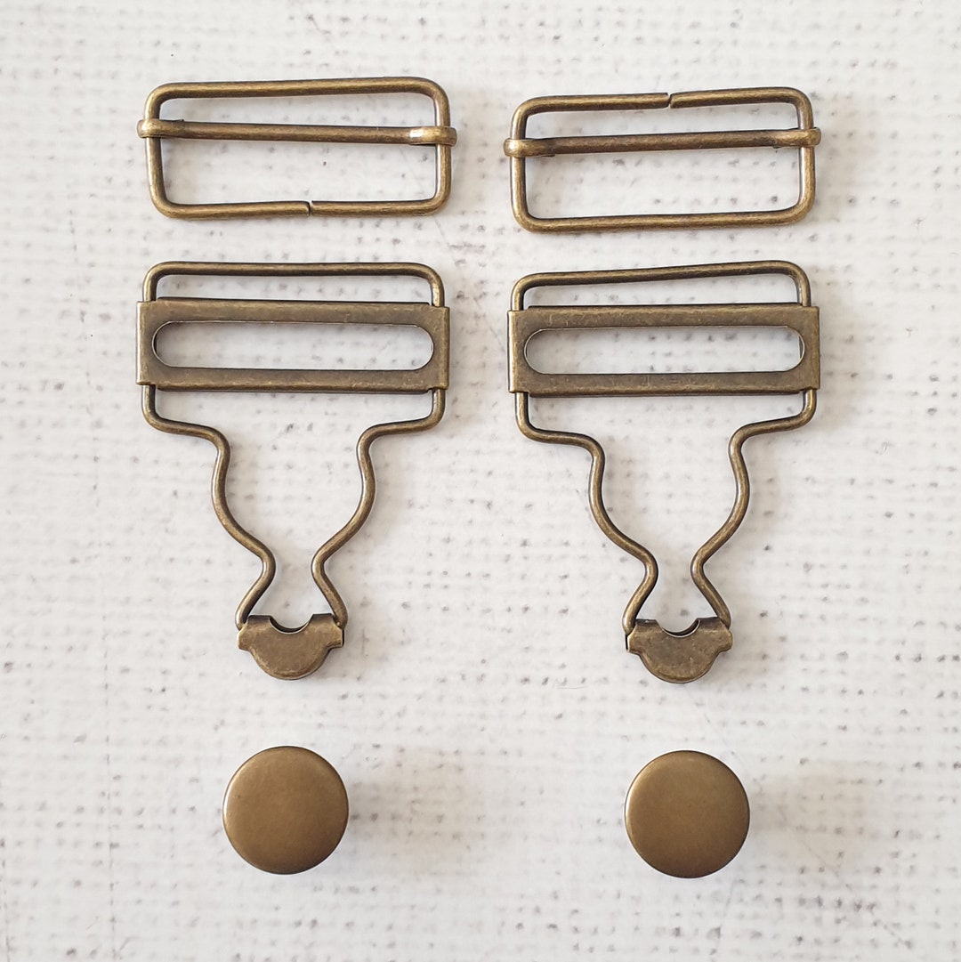 38mm / 1.5" Metal Dungaree Buckles, Clips, Fasteners With Slider in ...
