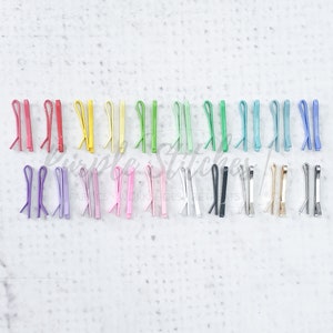 2 Pcs 1.5cm Tiny Doll Hair Clips Bobbin Clips for Dolls Prong Doll ...