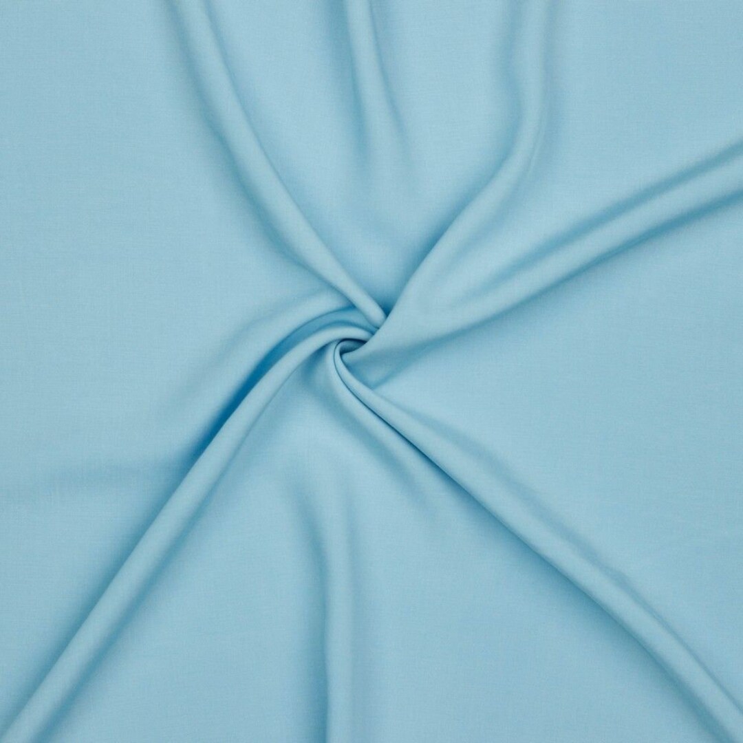Light Blue - Viscose Lawn, 100% Viscose, Drapey Fabric, Viscose Lining ...