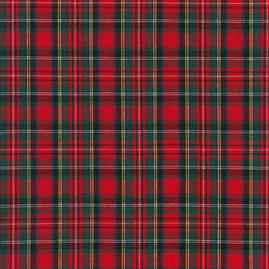 Red Classic Plaid Japanese Cotton 100% Cotton Woven Check / Plaid ...