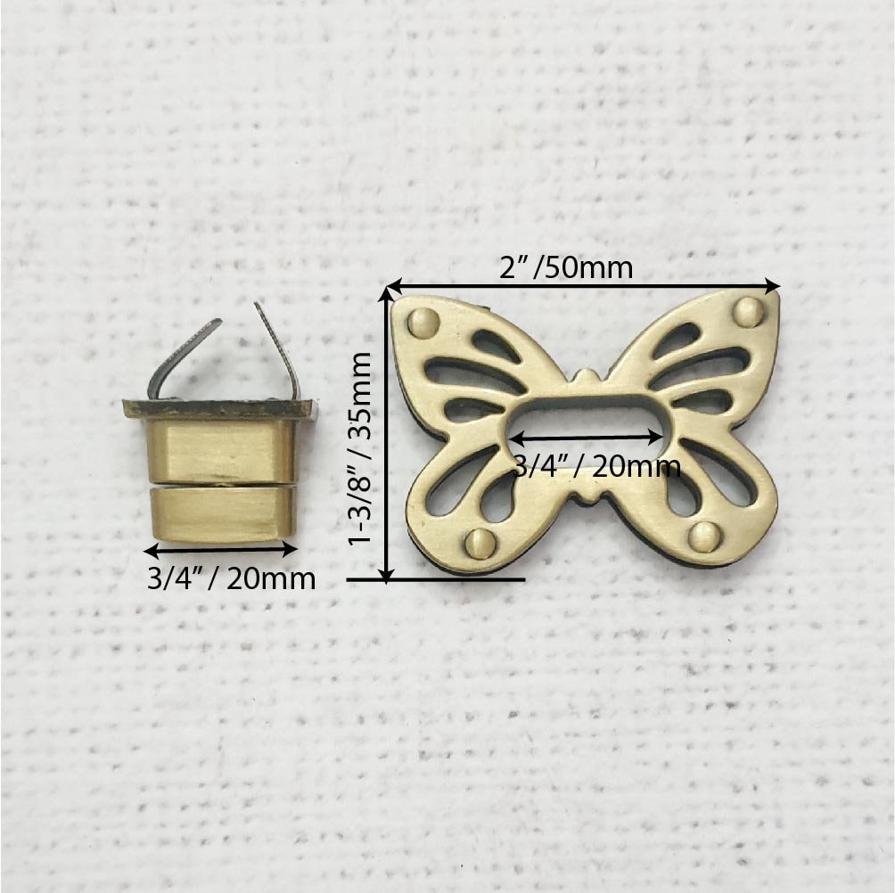 Butterfly Twist Lock Lock for Purse Bag Clutch Wallet Bag | Etsy