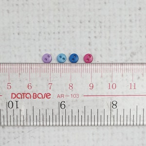 4mm Mini Round Plastic Buttons in Assorted or Single Colour Groups ...