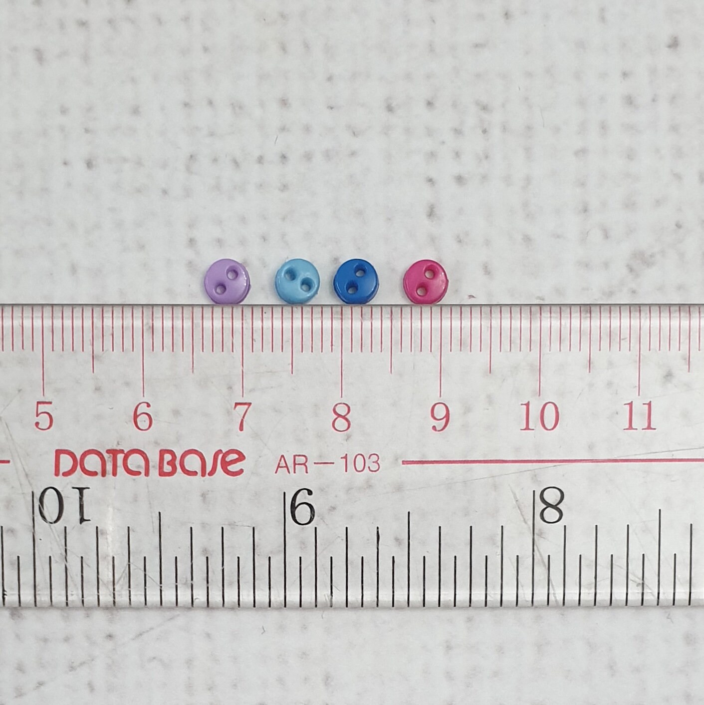 4mm Mini Round Plastic Buttons in Assorted or Single Colour Groups ...