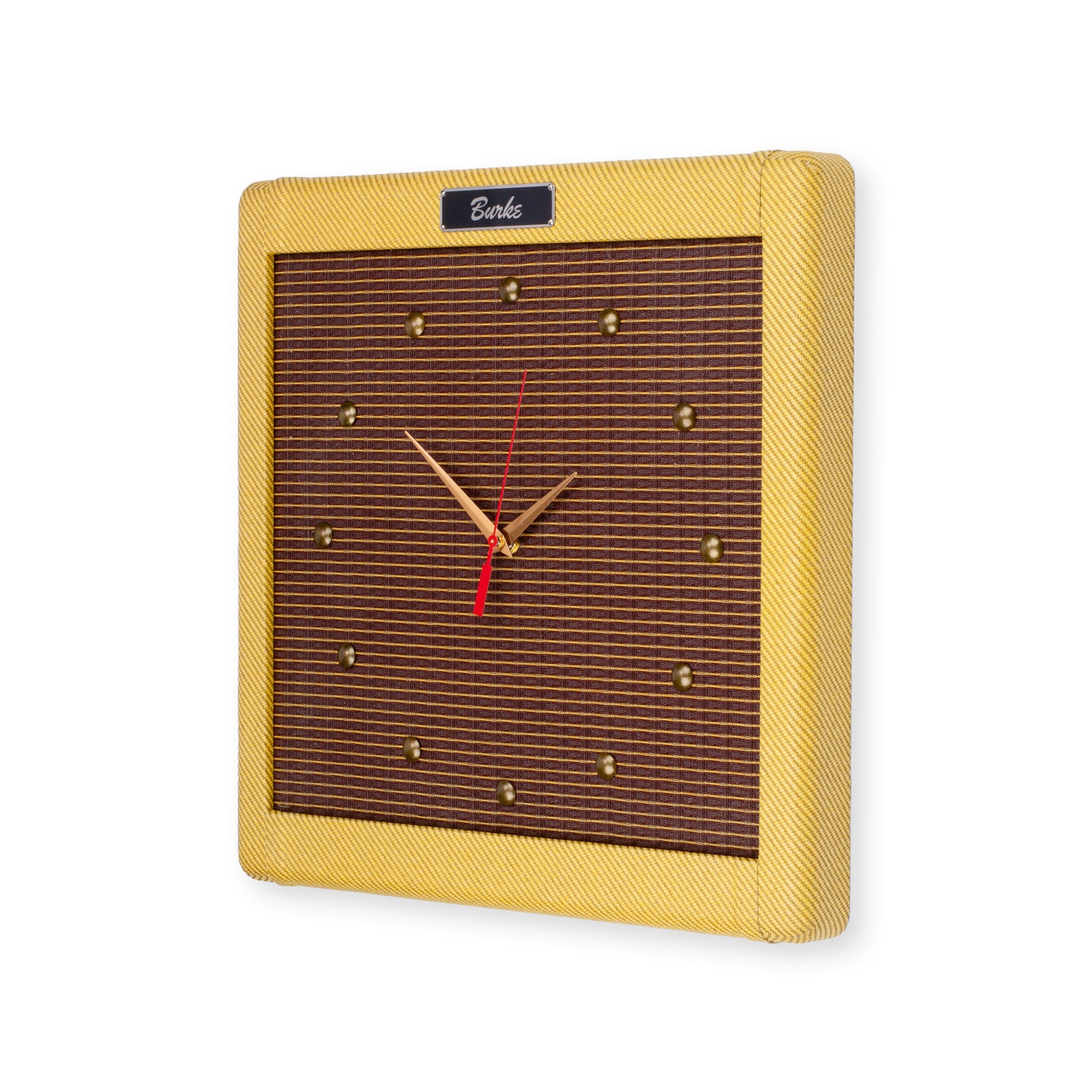Personalized Guitar Amp Clock: Vintage Tweed, Gift for Guitarist - Etsy