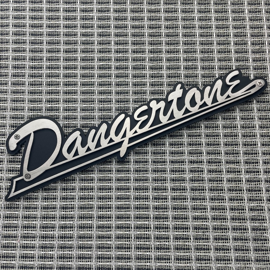 Deluxe Fender Style Tail Amp Badge – Stainless and Acrylic – Custom ...
