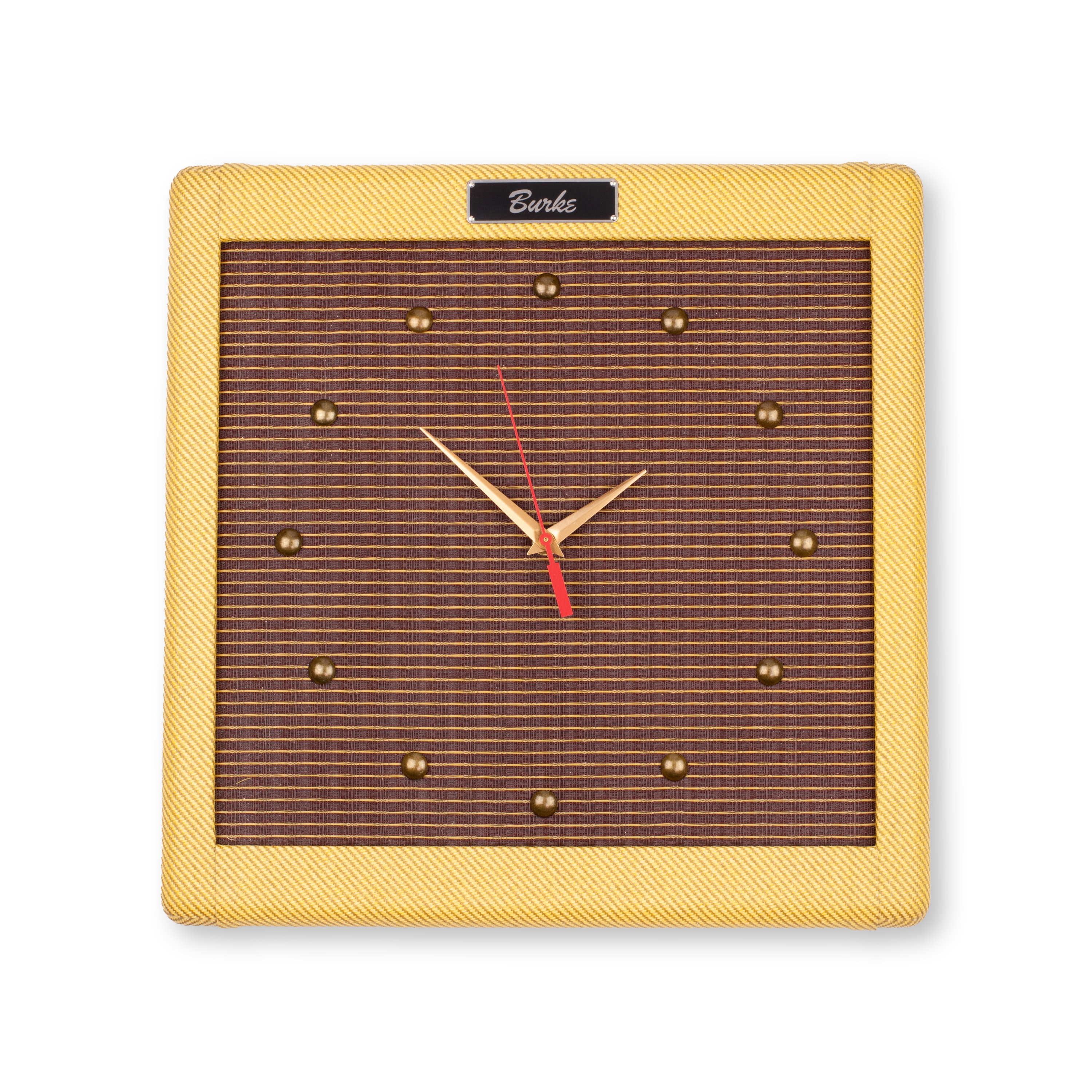 Personalized Guitar Amp Clock: Vintage Tweed, Gift for Guitarist - Etsy