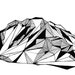 Mount Adams Washington Polygonal Mountain Drawing Art Print - Etsy
