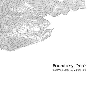 Boundary Peak Nevada Topographic Map Art Print - Etsy