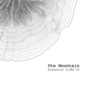 Ute Mountain New Mexico Topographic Map - Art Print - Etsy