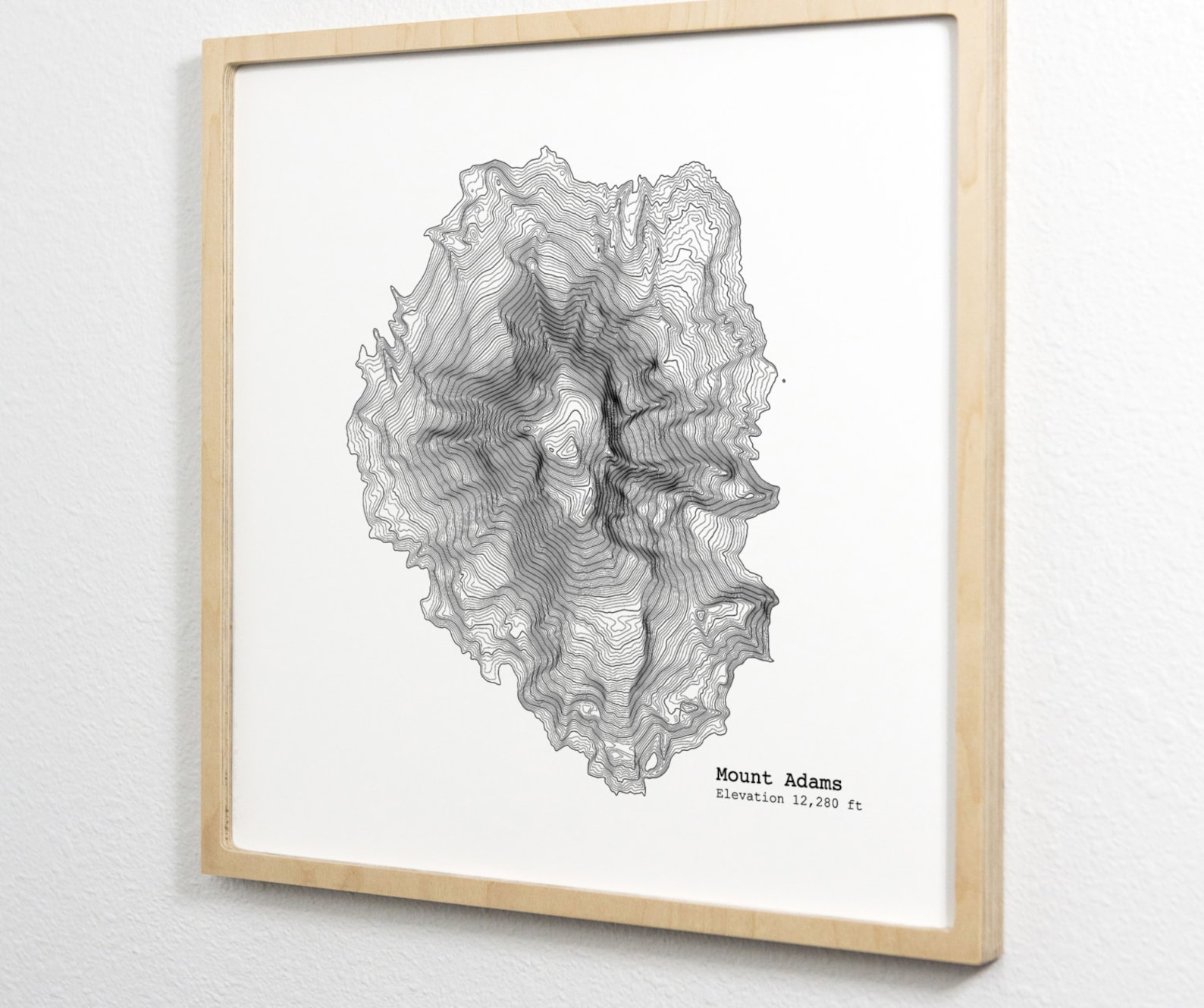 Mount Adams Washington Topographic Map Art Print | Etsy