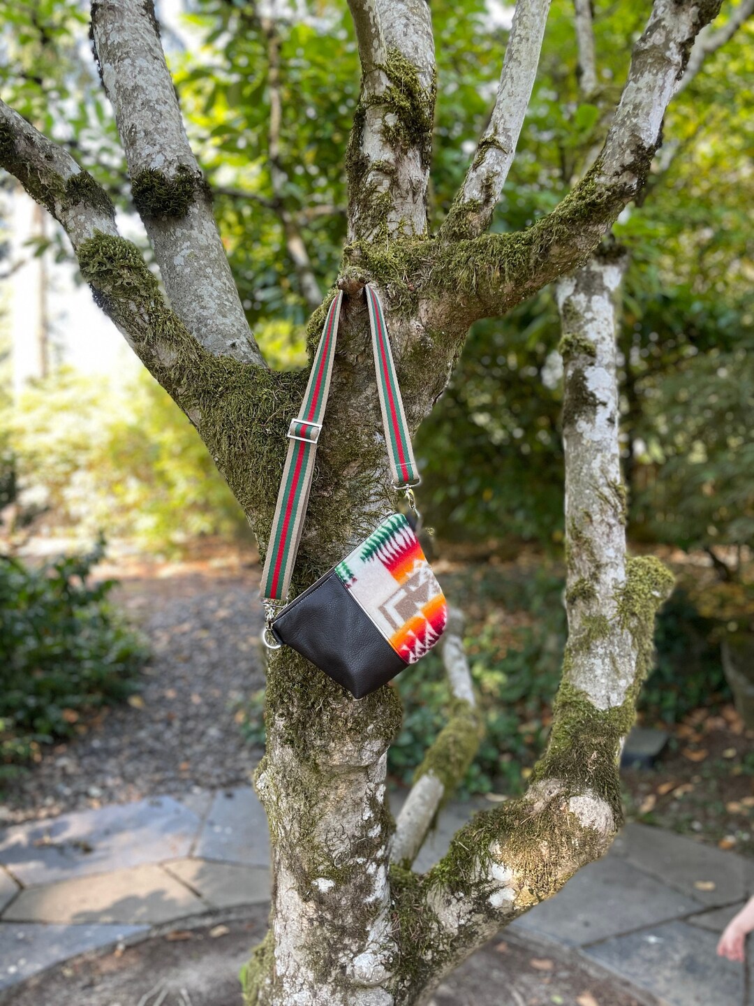 Fanny Pack Belt Bag in Wool and Leather-chief Joseph-hip Bag-festival ...