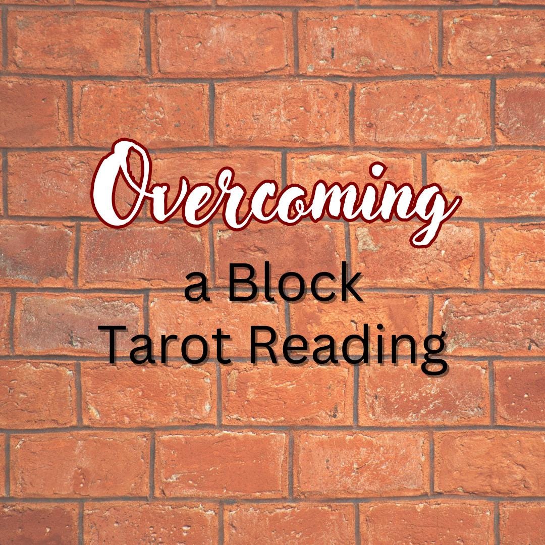 Overcoming a Block Tarot Reading - Etsy