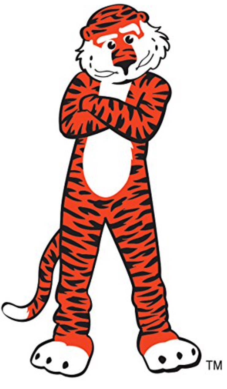 Auburn Tigers 4 AUBIE Standing Premium Vinyl Decal / | Etsy