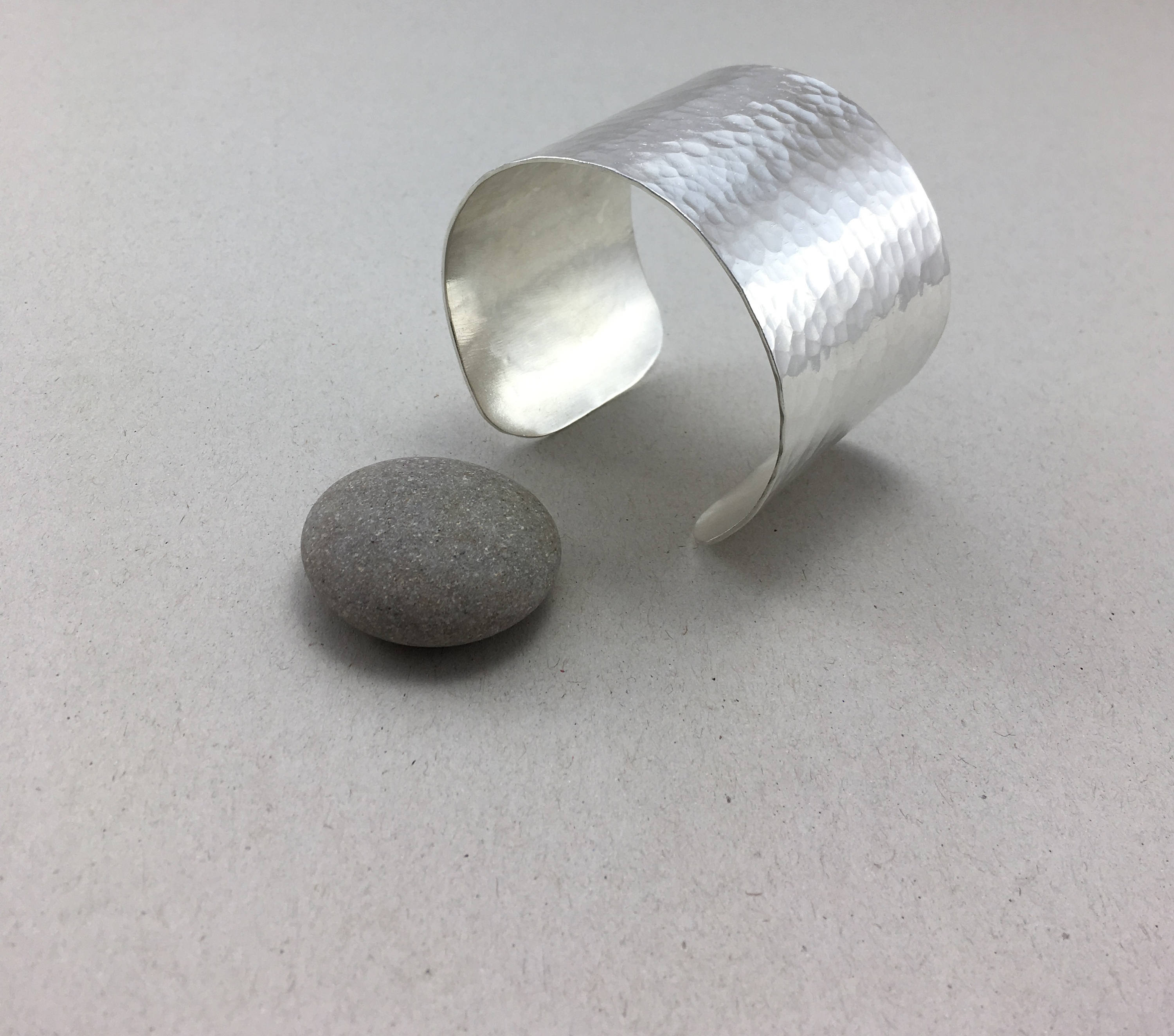 Wide Sterling Silver Arm Cuff Cuff Bangle Hammered Silver - Etsy UK