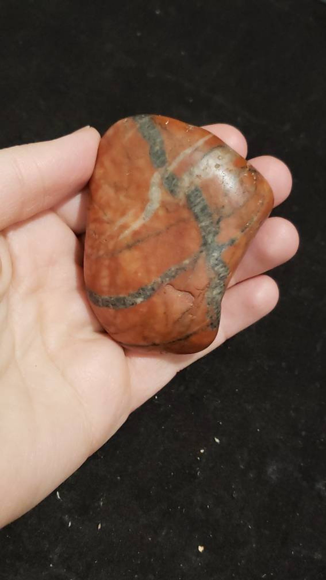 Red Banded Jasper healing stoneterrarium fairy garden home | Etsy