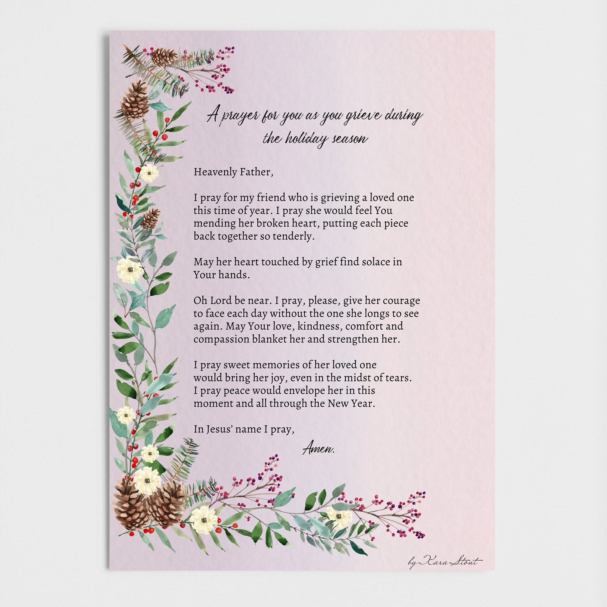 A Prayer for a Friend Who is Grieving During the Holidays - Christian ...