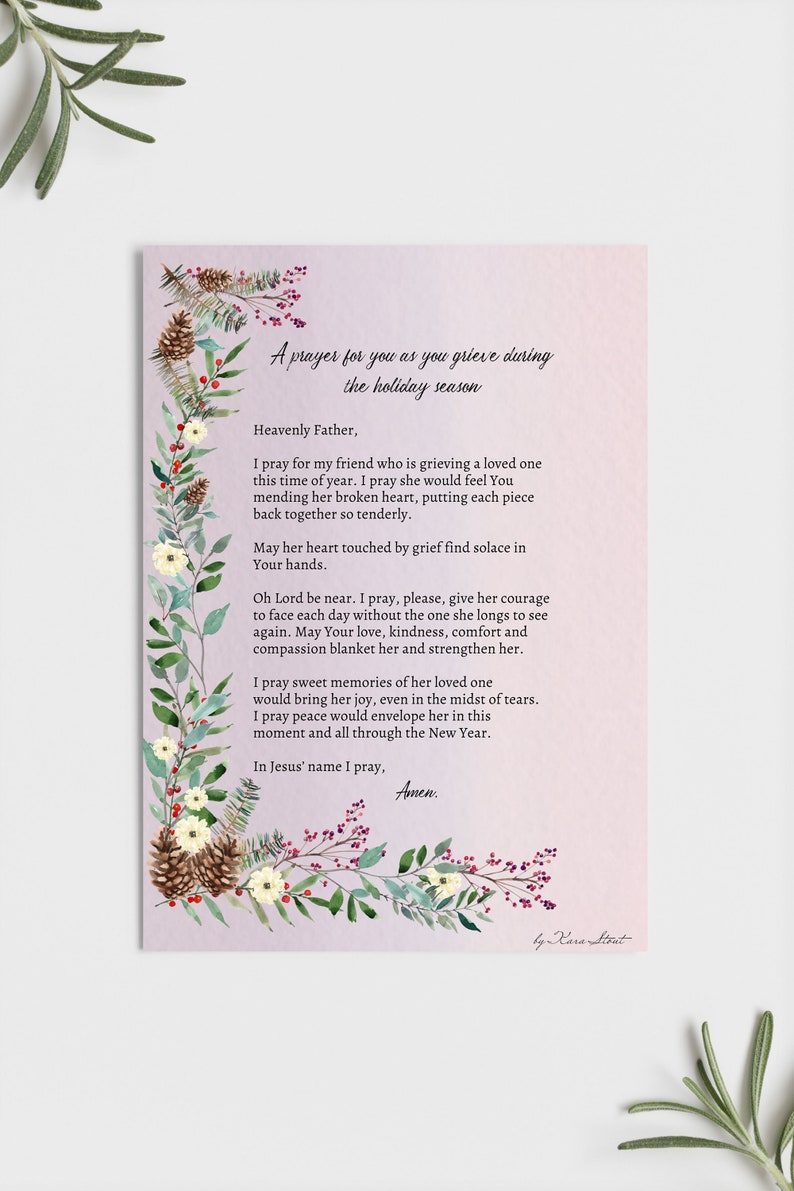 A Prayer for a Friend Who is Grieving During the Holidays - Christian ...