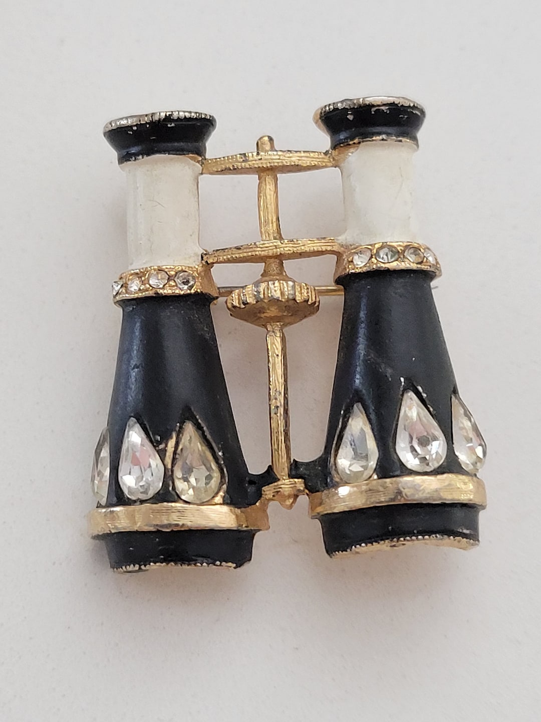 Vintage Binocular Pin by My Fair Lady - Etsy