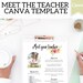 Meet the Teacher Template Canva Template Editable Template Back to ...