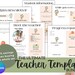Teacher Bundle Canva Templates With Meet the Teacher, Substitute Note ...