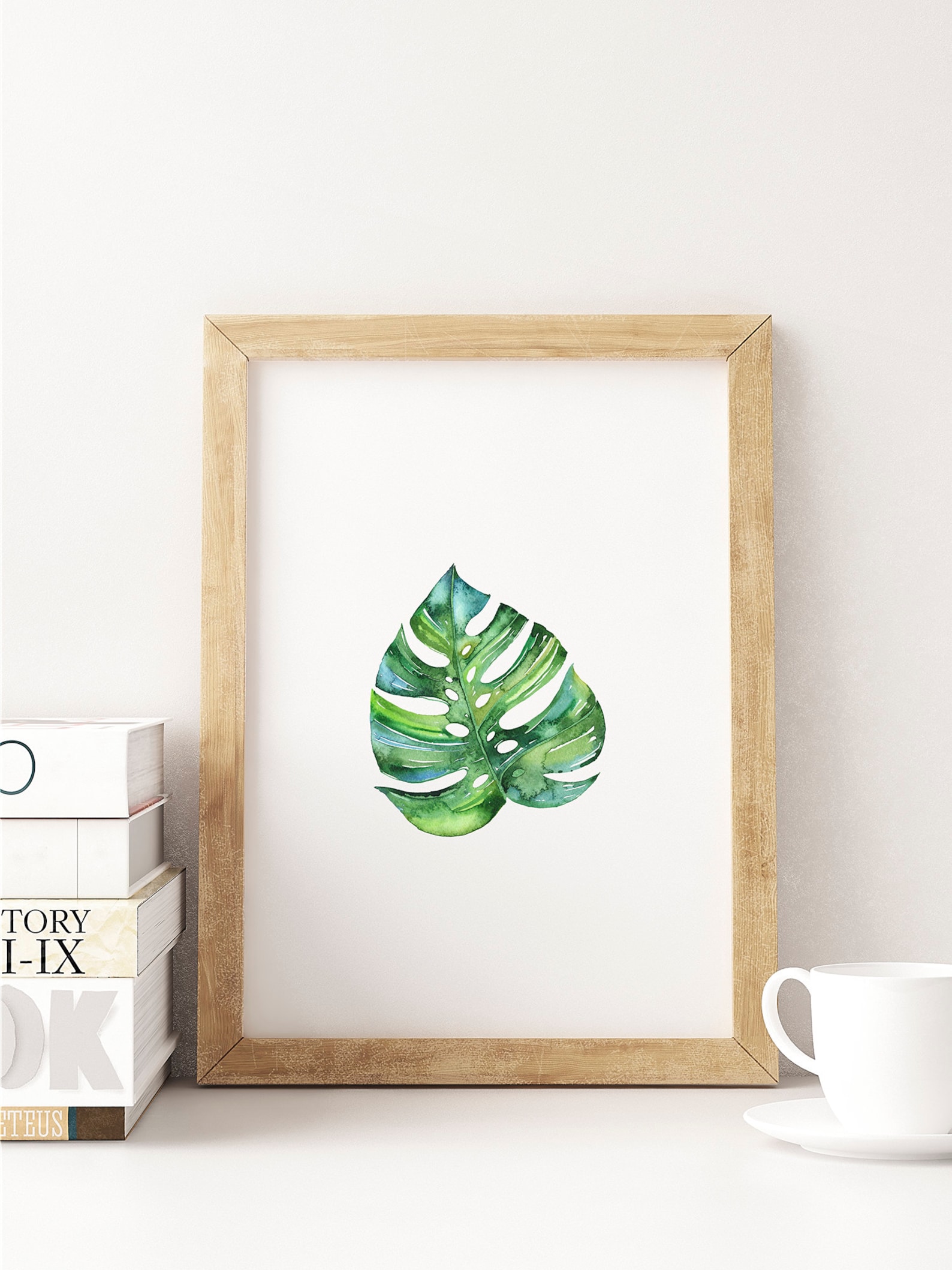 Monstera Printable Wall Art, Botanical Print Home Decor, Minimalist ...