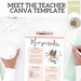 Meet the Teacher Template Canva Template Editable Template Back to ...
