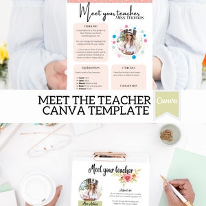 Meet the Teacher Template Canva Template Editable Template Back to ...